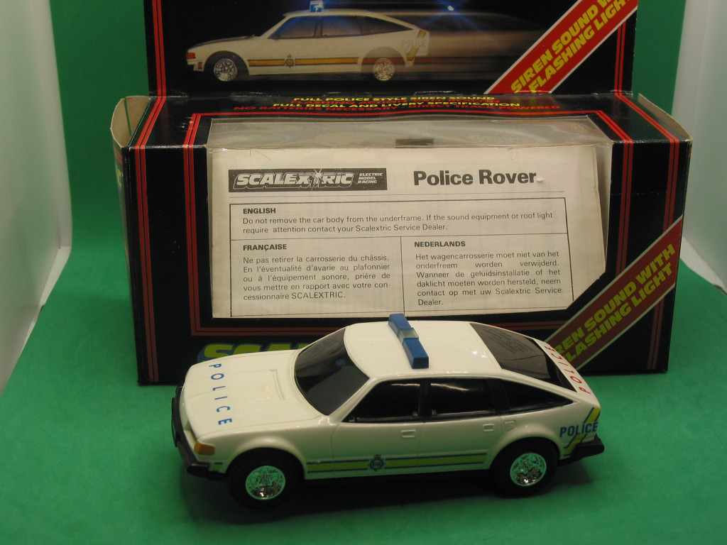 SCALEXTRIC C284 POLICE ROVER used but excellent condition- flashing ...