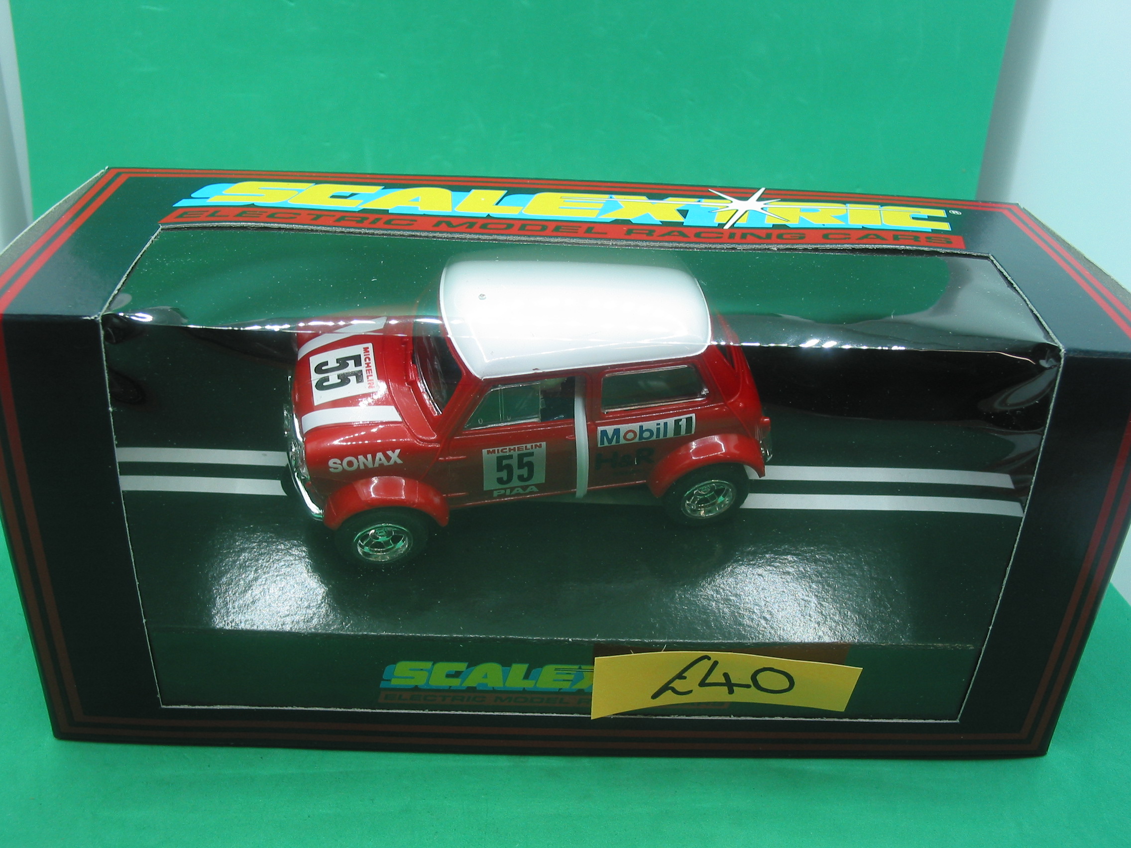 SCALEXTRIC C2103 RED MINI #55 MINT BOXED IN ORIGINAL CRISP BLACK BOX ...