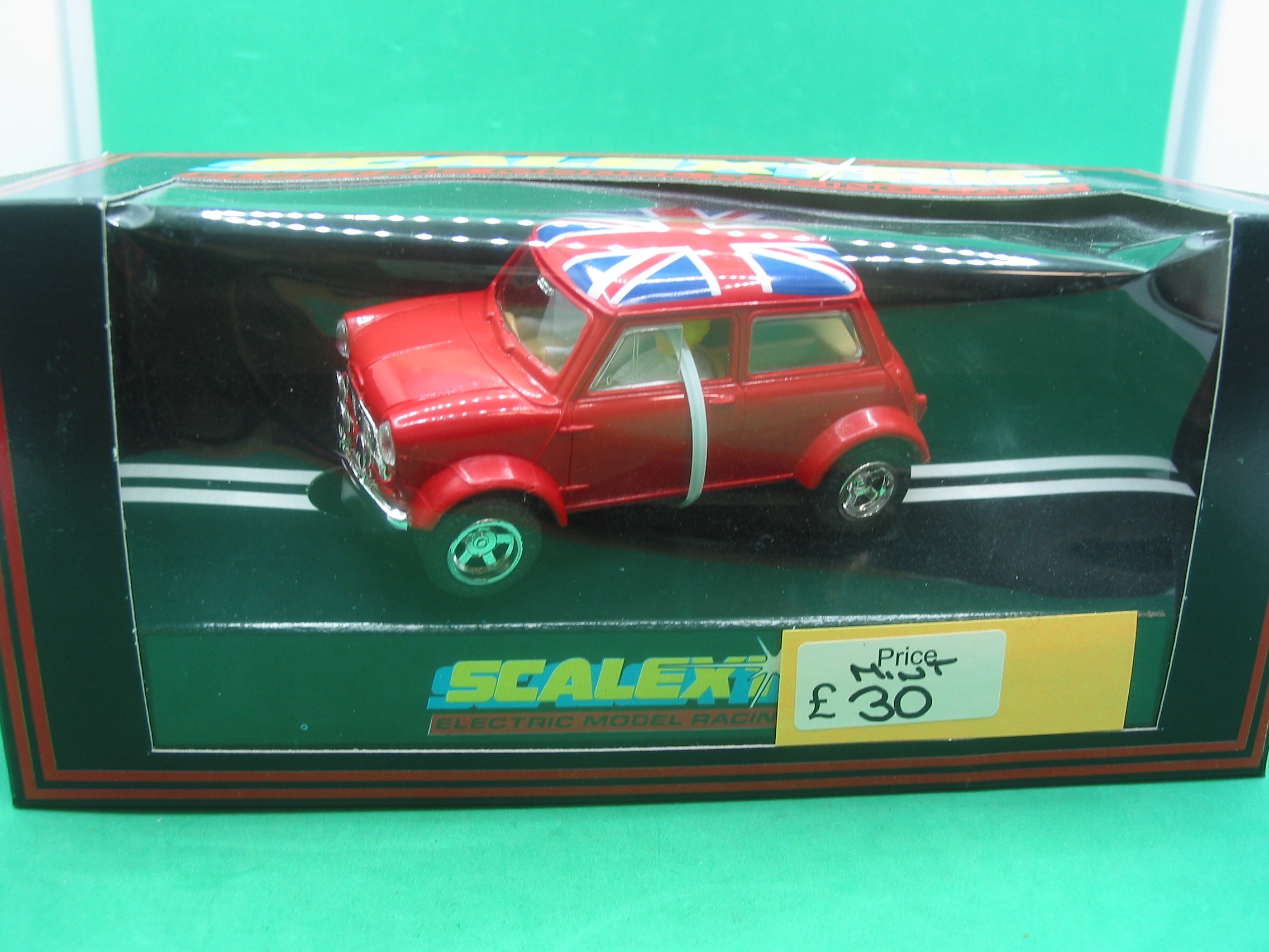SCALEXTRIC C398 MINI RED MINT BOXED IN ORIGINAL CRISP BLACK BOX WITH ...