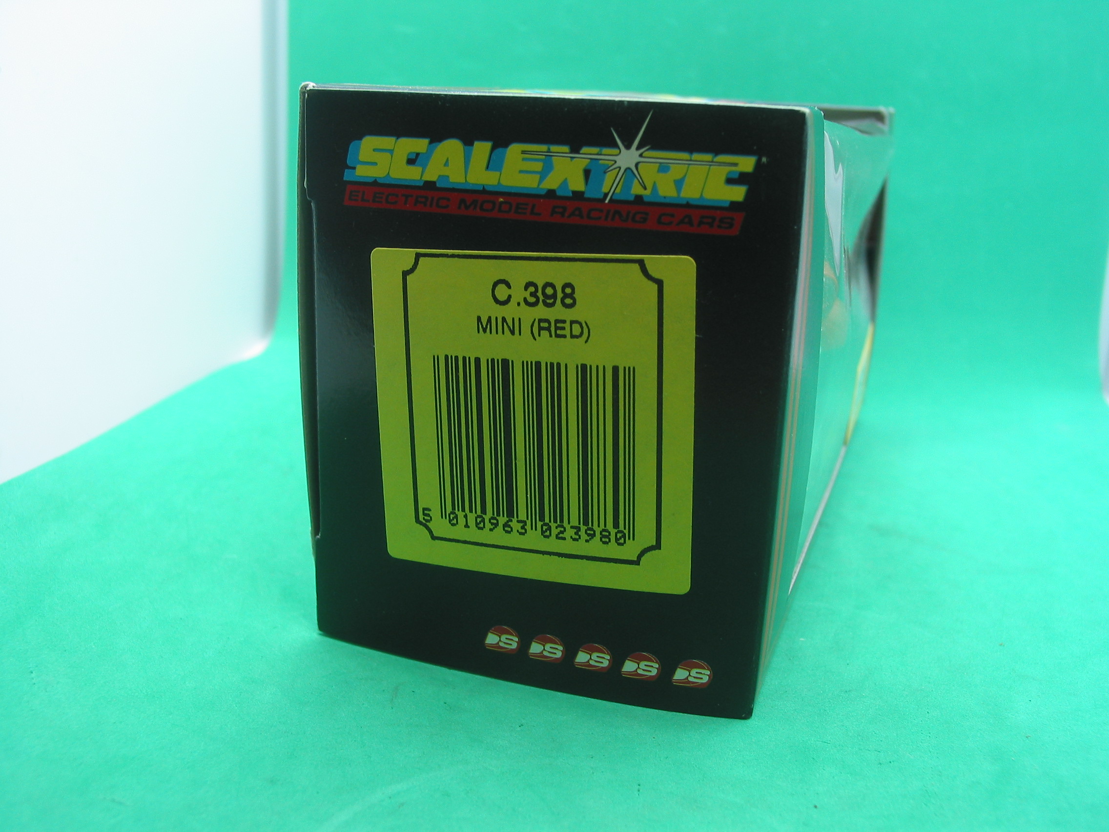 SCALEXTRIC C398 MINI RED MINT BOXED IN ORIGINAL CRISP BLACK BOX WITH ...