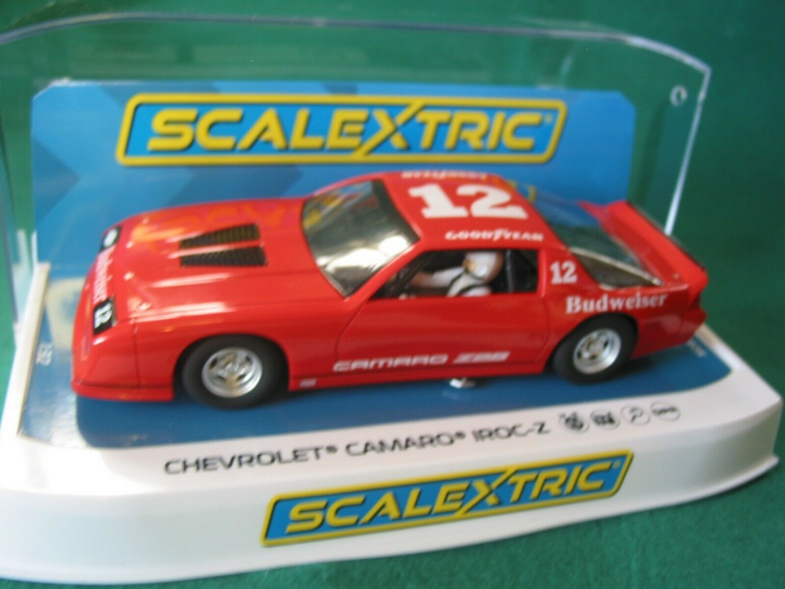 SCALEXTRIC C4073 CHEVROLET CAMARO IROC Z #12 RED DPR BNIB - Scale Models